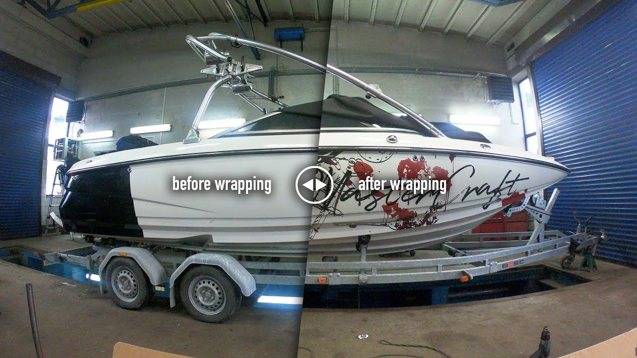 Wrapping Mastercraft X2 motorboat : Oklejanie motorówki Mastercraft X2 ...