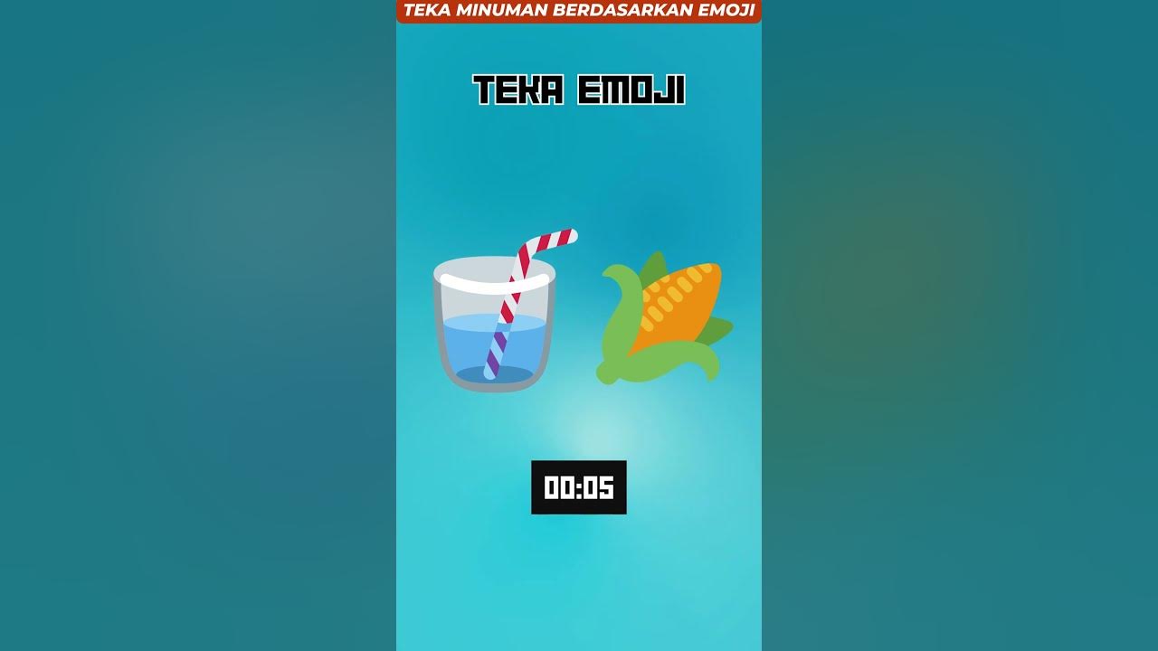 TEKA EMOJI | TEKA NAMA MINUMAN BERDASARKAN EMOJI #3 #shorts - YouTube