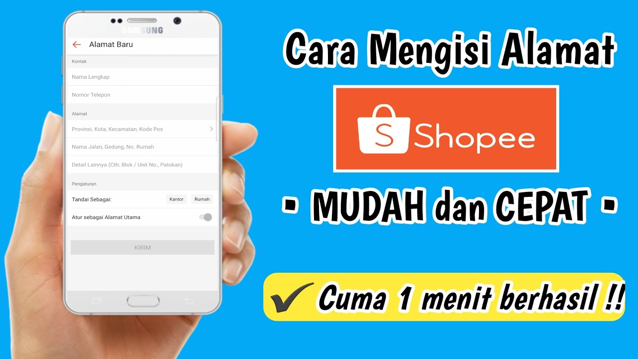 Cara mengisi alamat di shopee dengan mudah ( cara isi alamat shopee ...