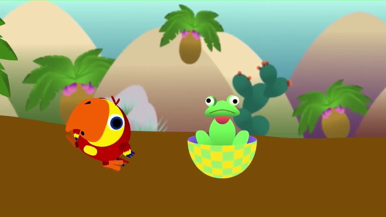 Learn First Words \ Larry The Bird - Spaceship \ Toddler Learning Video ...