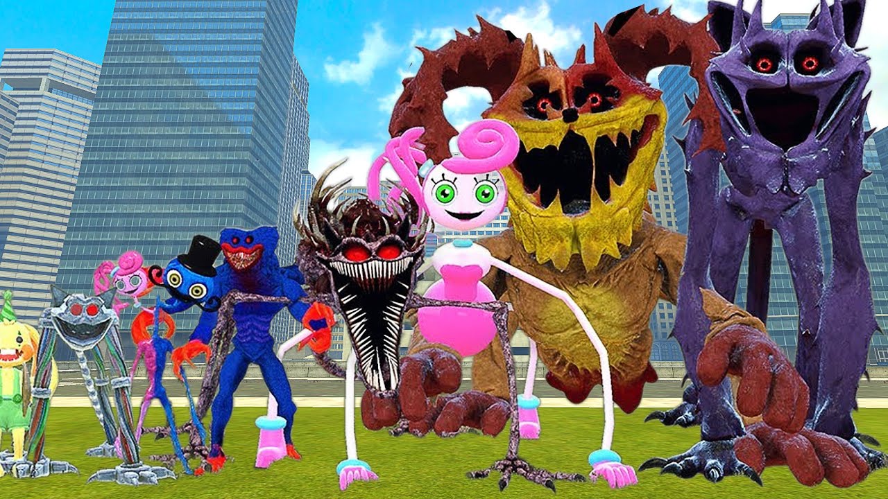 NEW SIZE COMPARISON POPPY PLAYTIME CHAPTERS 3 +2 CHARACTERS In Garry's ...