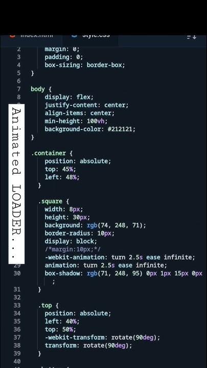 Creating Animated Loader Using Html And Css Only Html Css Shorts Cssanimationtutorial Youtube