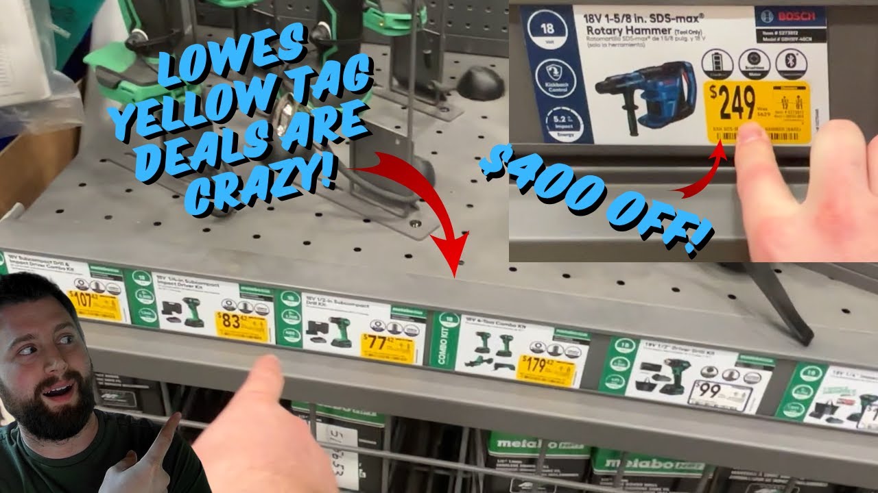 Lowes Yellow Tag POWER TOOL Clearance Deals are CRAZY! $400 off Bosch ...