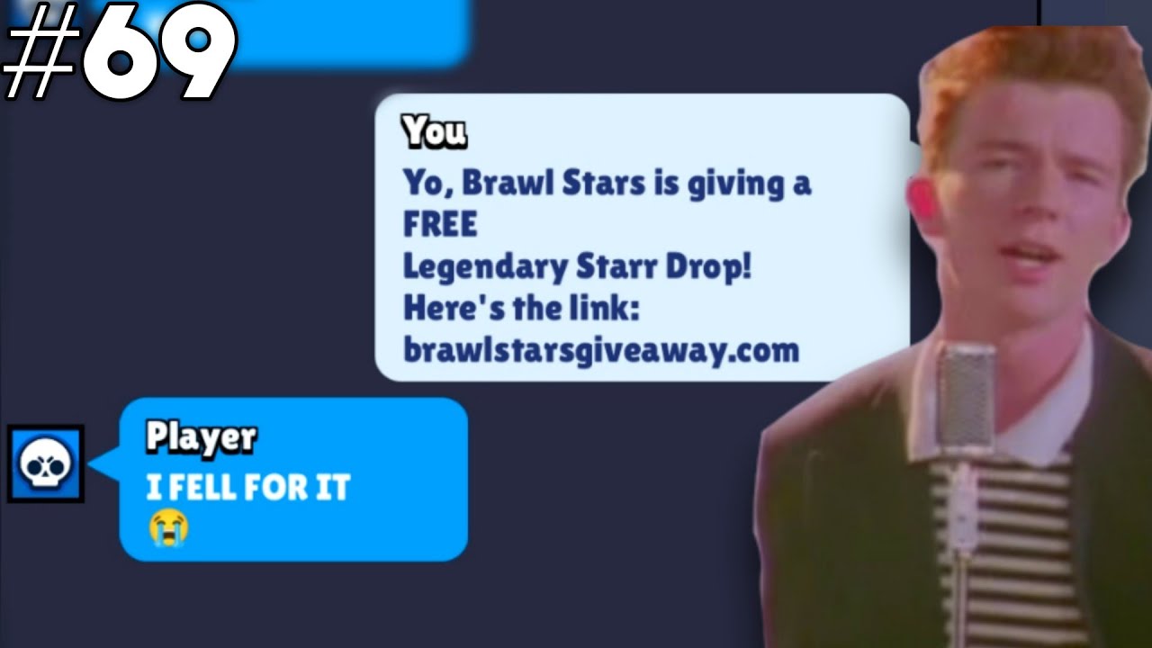 How I Rick Rolled 100 Brawl Stars Players! (April Fools Special) - YouTube