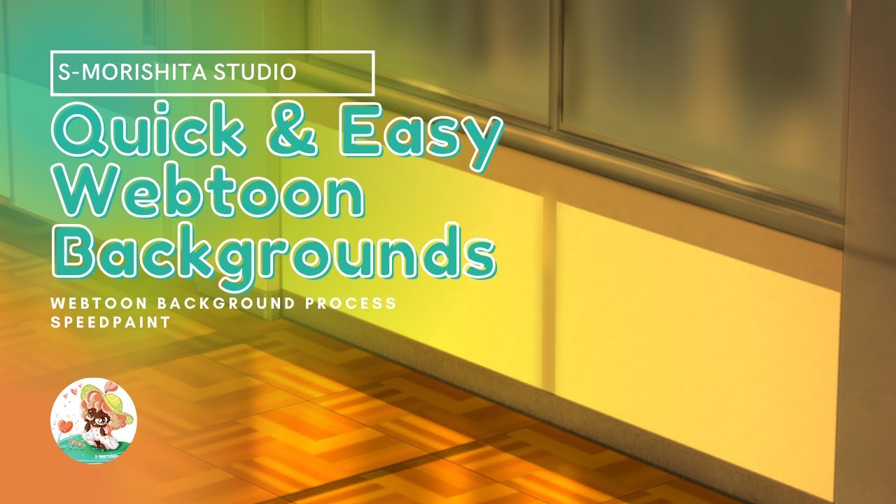 How to Make ANIME style Webtoon BACKGROUNDS with 3D Material || using ...