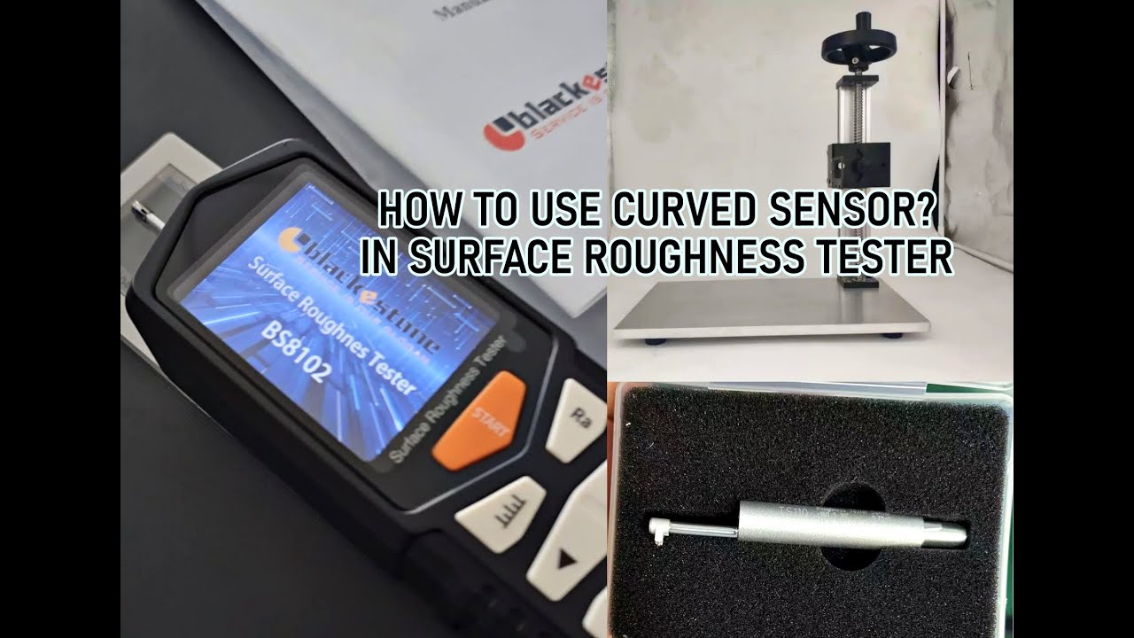 how to use curved sensor in surface roughness tester? #BS8102 # ...