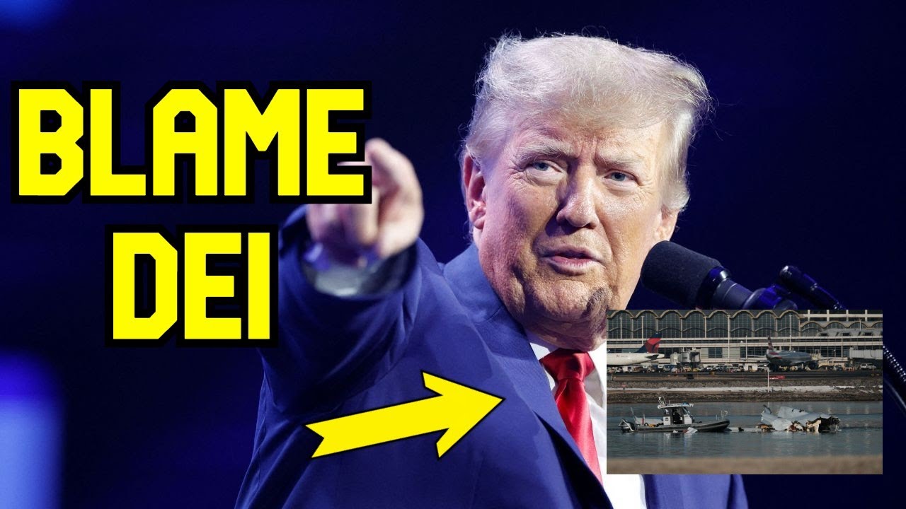 TRUMP BLAMES DEI For DC Plane Crash - YouTube