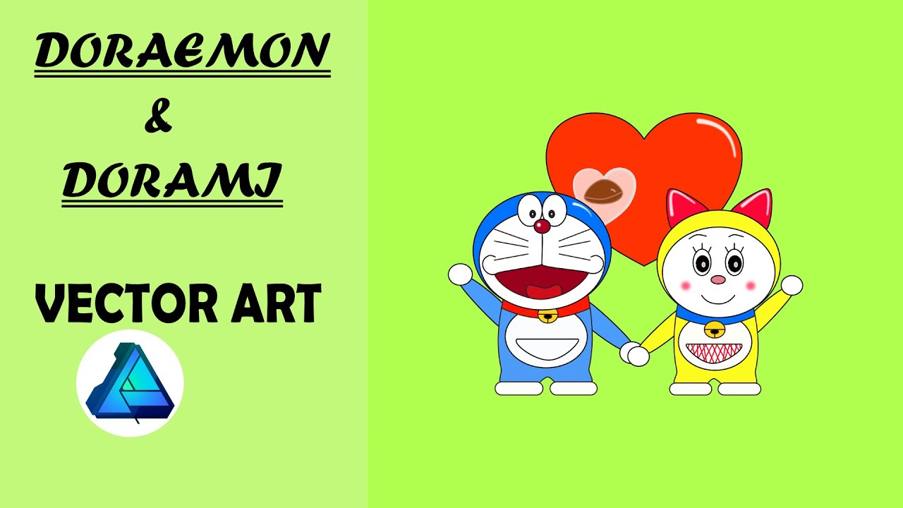 HOW I CREATED A VECTOR ART OF CARTOON CHARACTERS (DORAEMON AND DORAMI ...