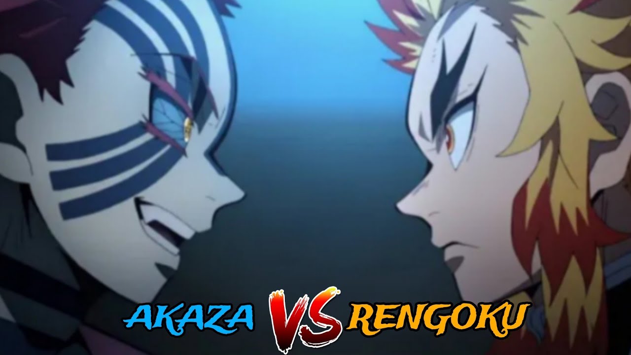 Akaza vs Rengoku Fight English Dubbed-Demon Slayer - YouTube
