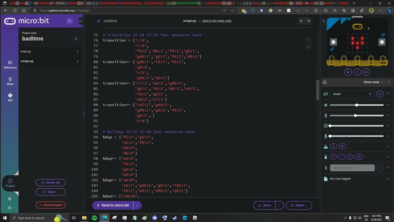 Megalovania Microbit project I made like a year ago for school. - YouTube