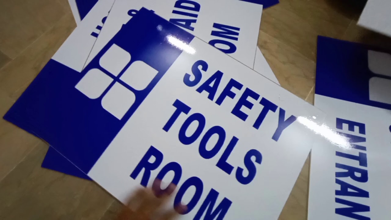 Safety Signs, Info Signs Panaflex Signs - YouTube