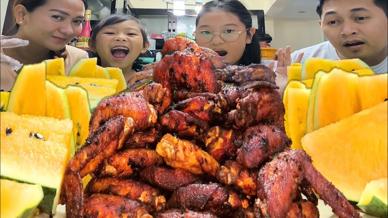 ORIENTAL BUFFALO CHICKEN WINGS + WATERMELON | INDOOR COOKING AND ...