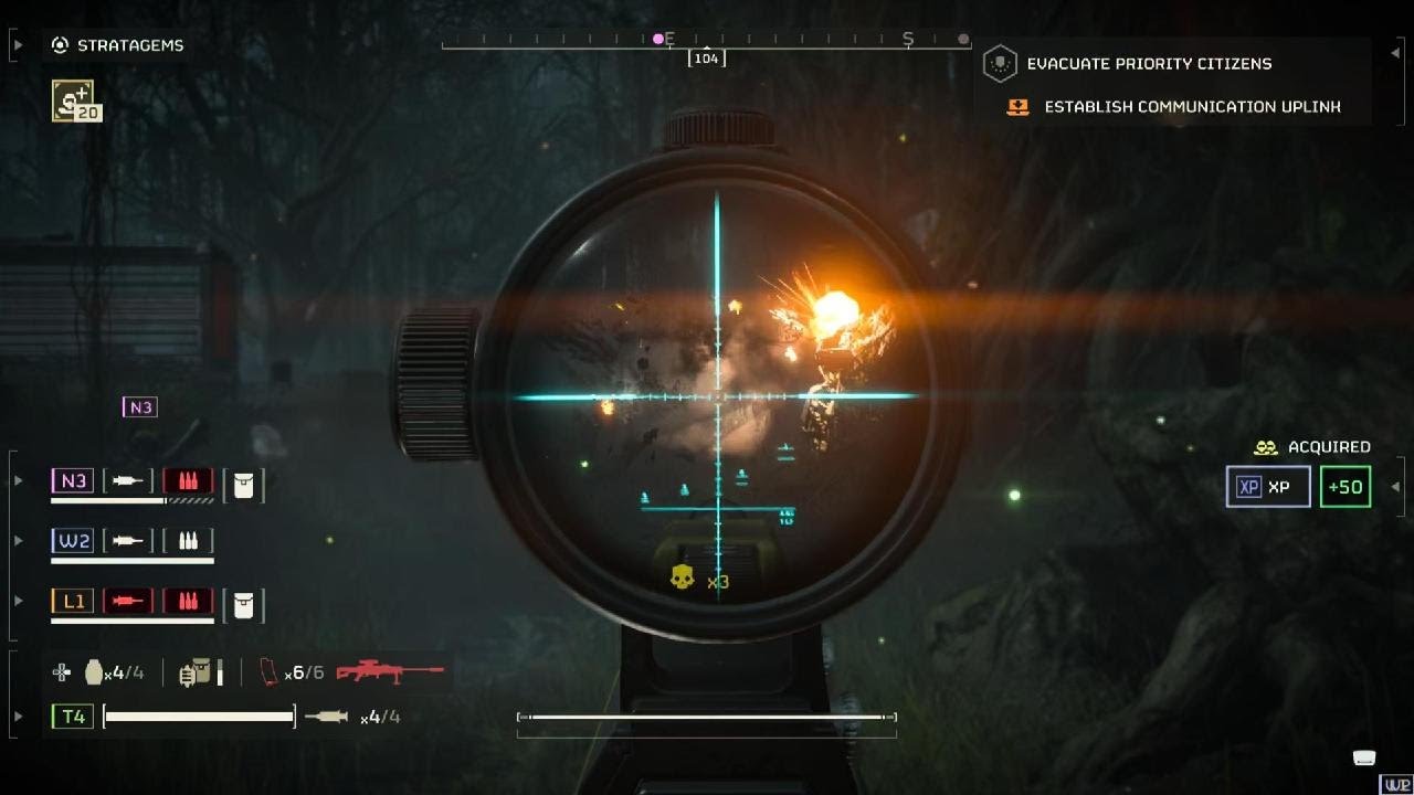 HELLDIVERS 2 Evacuate Priority Citizen - YouTube