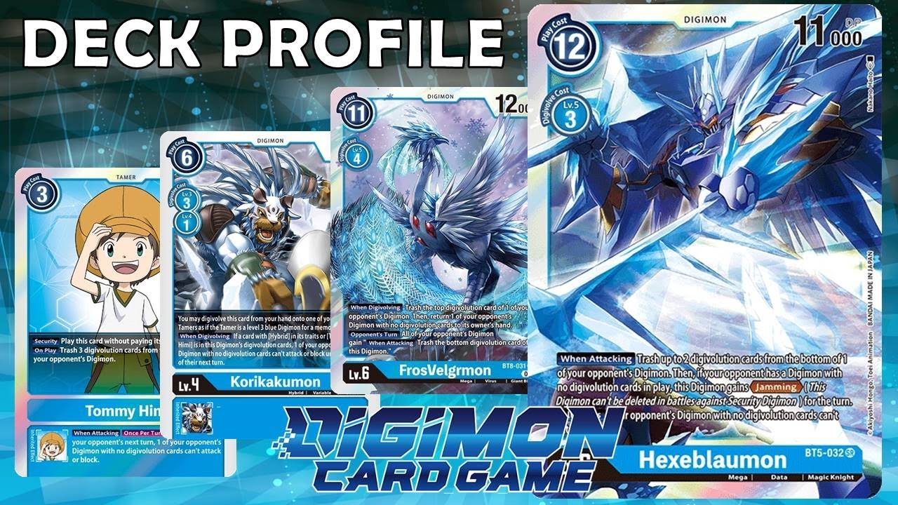 Digimon TCG | Hexeblaumon E-01 | Deck Profile (BT8) - YouTube