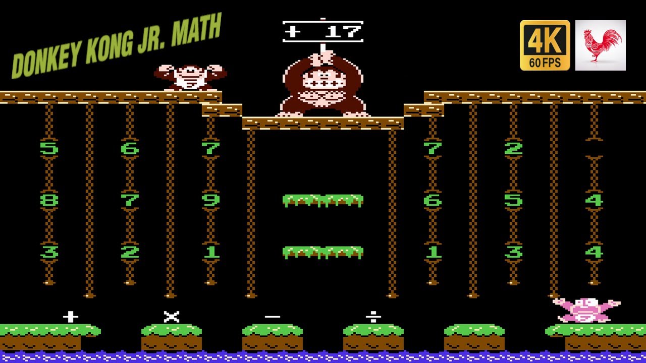 Donkey Kong Jr. Math | NES Playthrough | RadRedRooster - YouTube