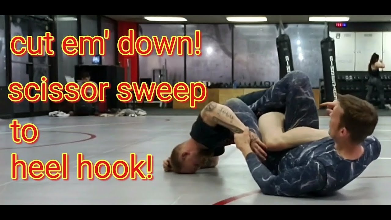 Cut em' down with this scissor sweep and heel hook 2020 - YouTube
