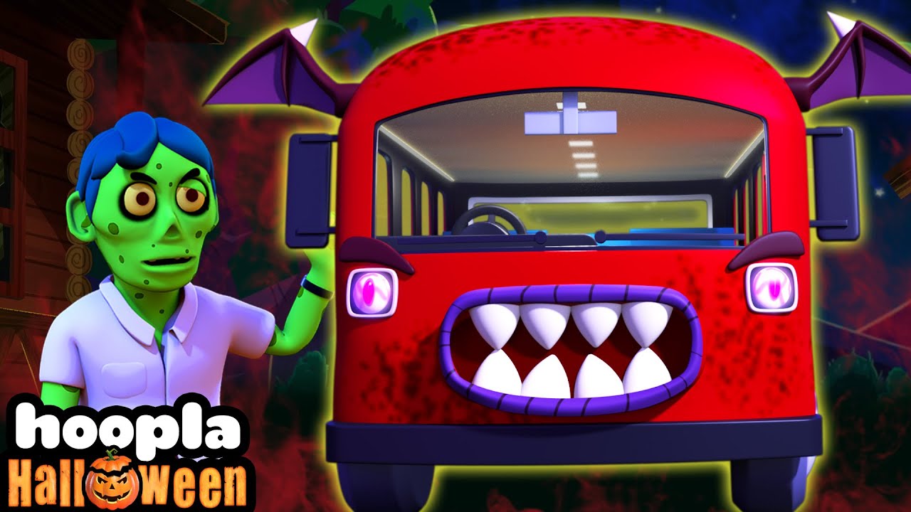 Zombies Riding On A Spooky Bus | Children's Favorite Scary Songs ...