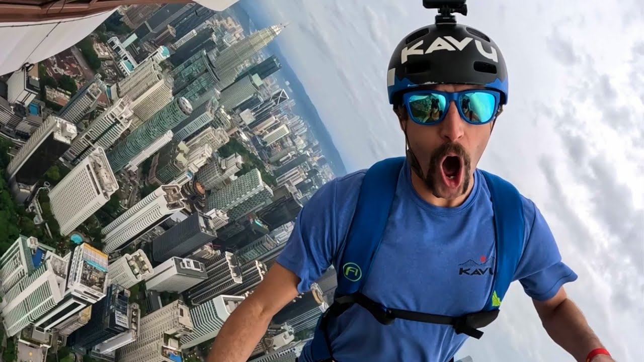 KL TOWER BASE JUMPING 2023 - YouTube