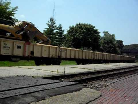 6/23/10 RARE SPS GREX 6001 Landscaping train WB on track 2 - YouTube