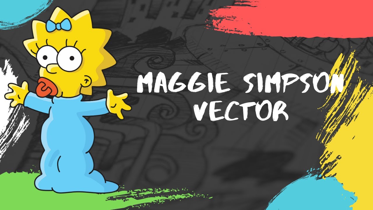 MAGGIE SIMPSON VECTOR COREL DRAW - YouTube