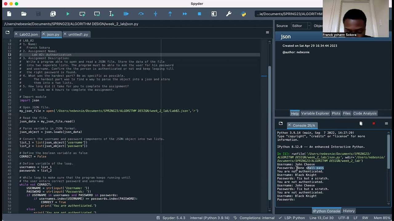 Authentication Program - YouTube