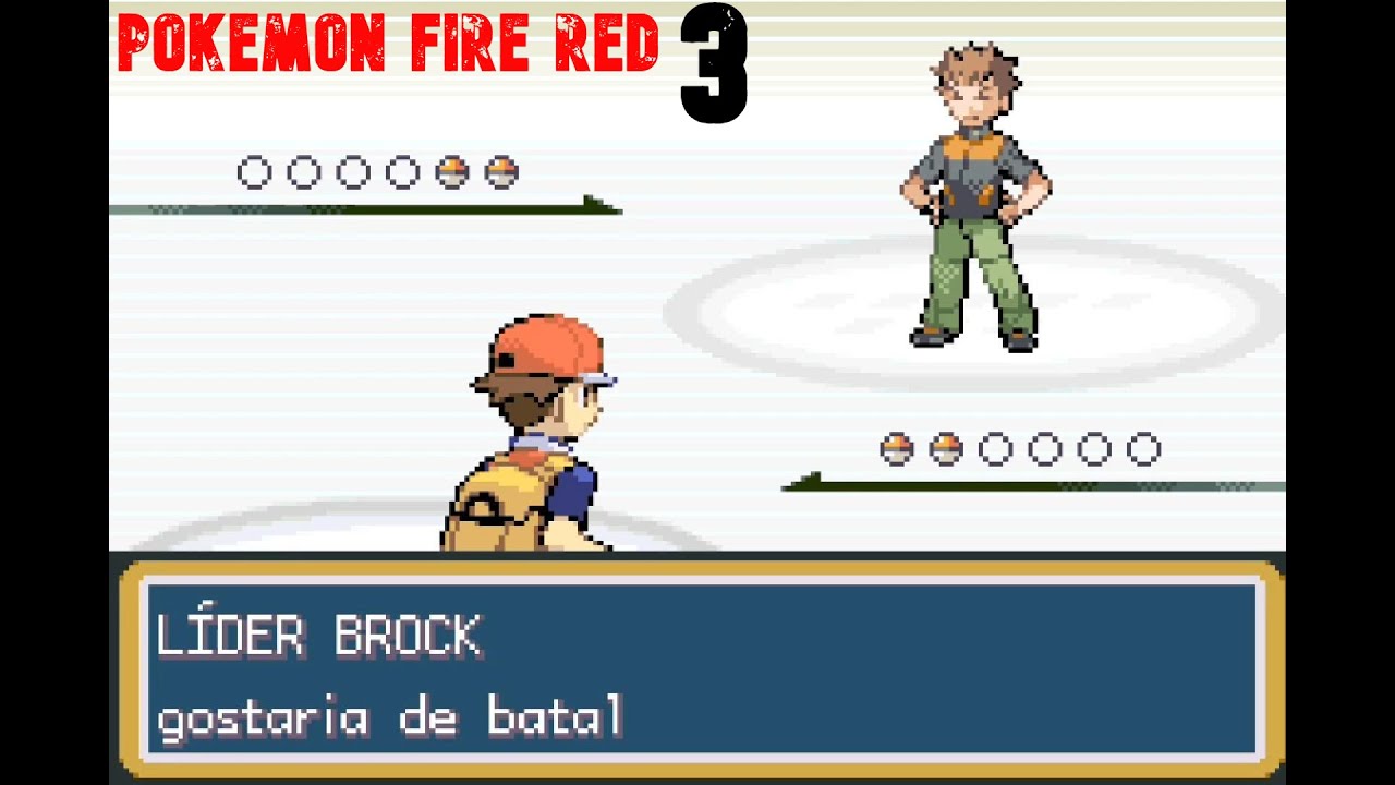 pokemon fire red.3 red vs brock - YouTube