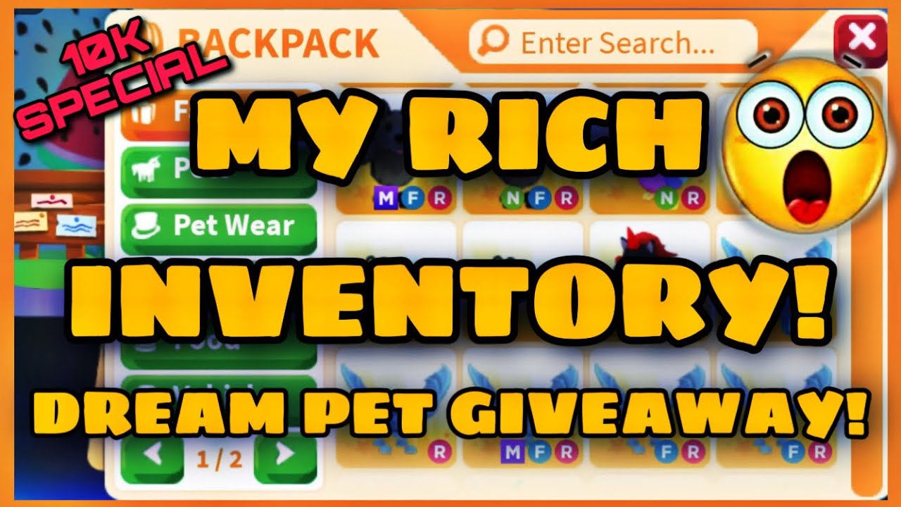 MY INVENTORY REVEAL!! HOW RICH I AM??😍😱 WITH DREAM PET GIVEAWAY!!😍😍 10K ...