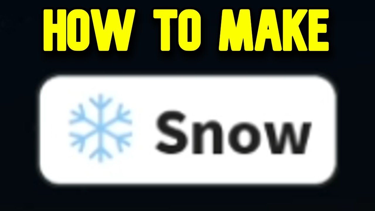 How to Make Snow in Aura Craft (Roblox) - YouTube