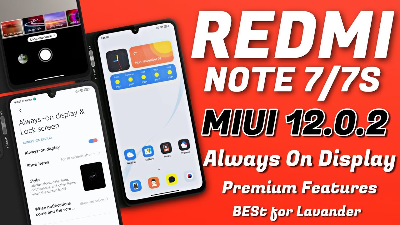 MIUI 12 Always On Display On Redmi Note 7/7S | Stable MIUI 12.0.2 ...
