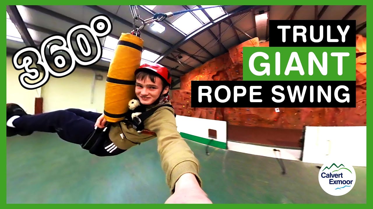 360 FPV Video / GIANT Indoor Rope Swing - Calvert Exmoor vs. Gravity ...