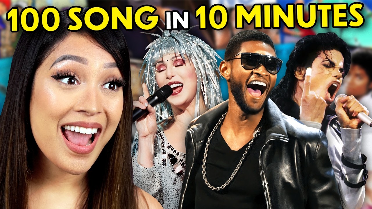 Millennials Try To Sing 100 Songs In 10 Minutes! - YouTube