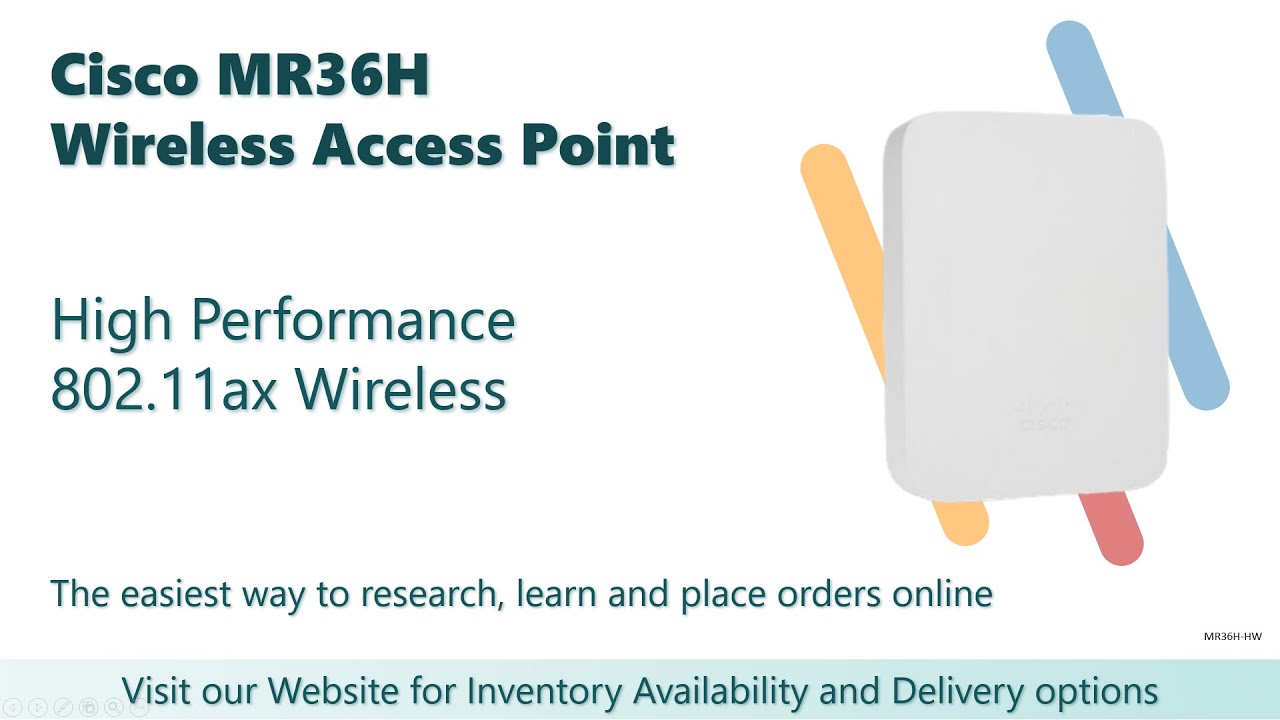 Meraki MR36H | Wireless Access Point | Network Security Solution - YouTube