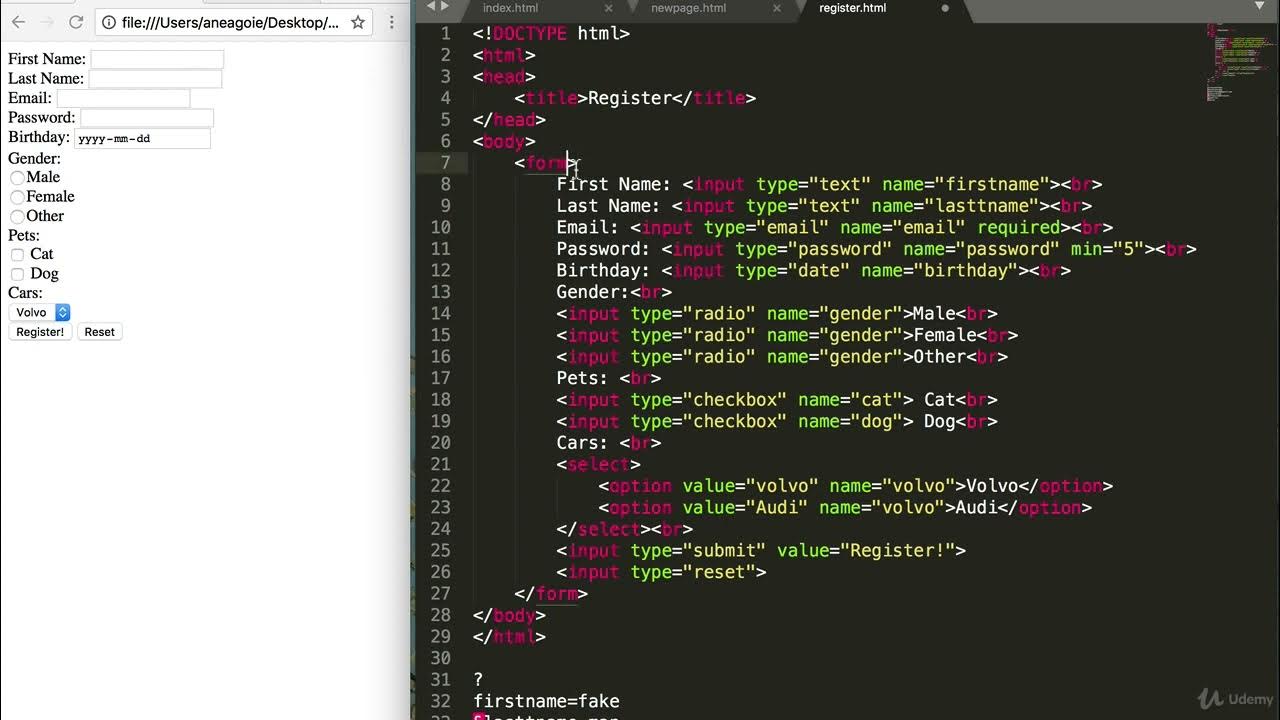 3 Advance HTML Submitting A Form - YouTube