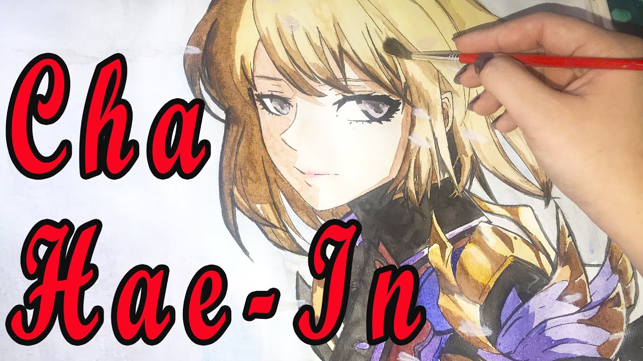 Drawing Cha Hae-In (Solo leveling) - YouTube