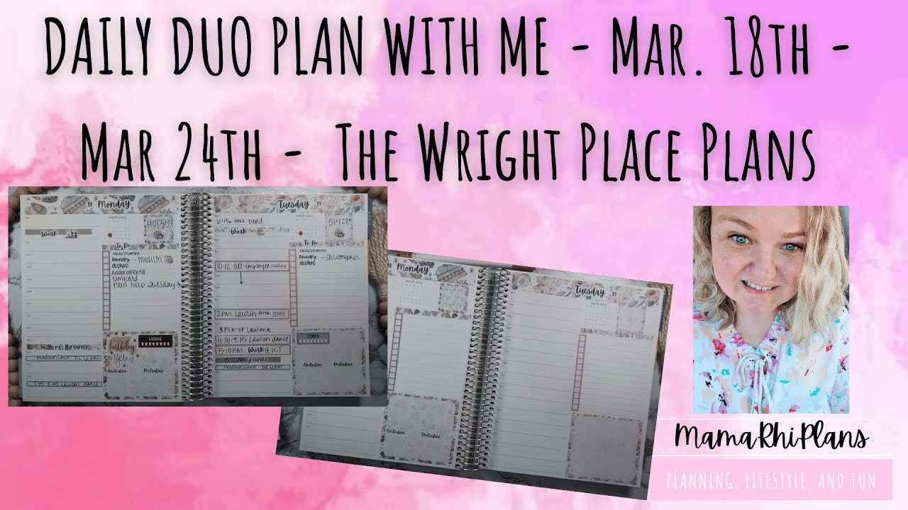 DAILY DUO PLAN WITH ME | ERIN CONDREN 7X9 DAILY DUO | FEAT ...