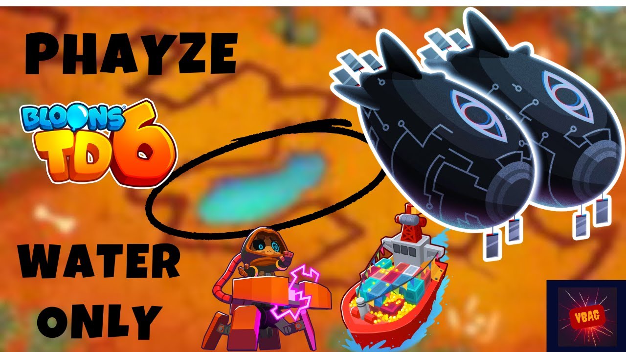 BTD6 || CAN YOU BEAT PHAYZE USING ONLY WATER ON CRACKED - YouTube