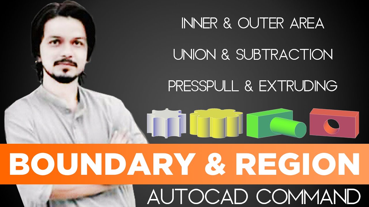 🏠26 How to use Boundary & region Command in autocad in hindi find ...