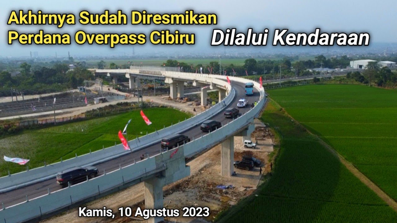 Akhirnya Overpass Cibiru Stasiun Tegalluar Diresmikan Kendaran Melintas ...