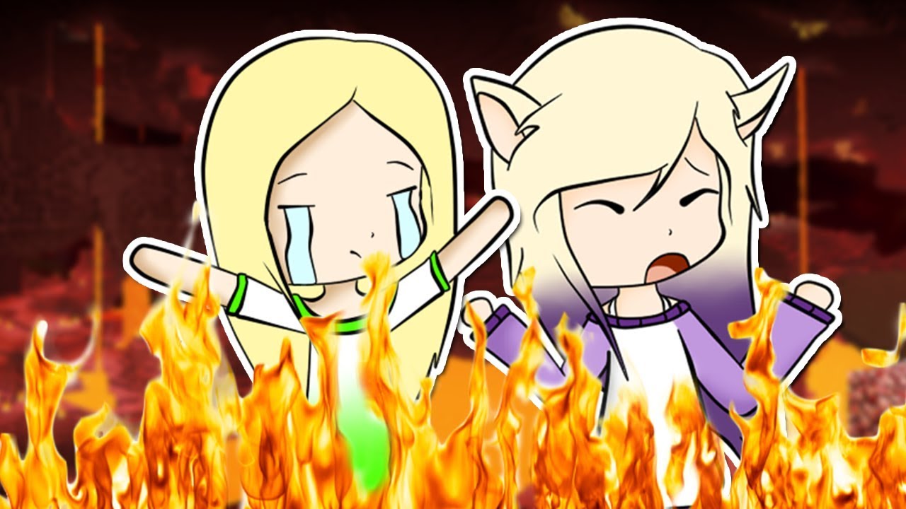 NOS QUEMAMOS EN NUESTRAS VACACIONES 🔥 | Minecraft con Lyna y Lenay ...