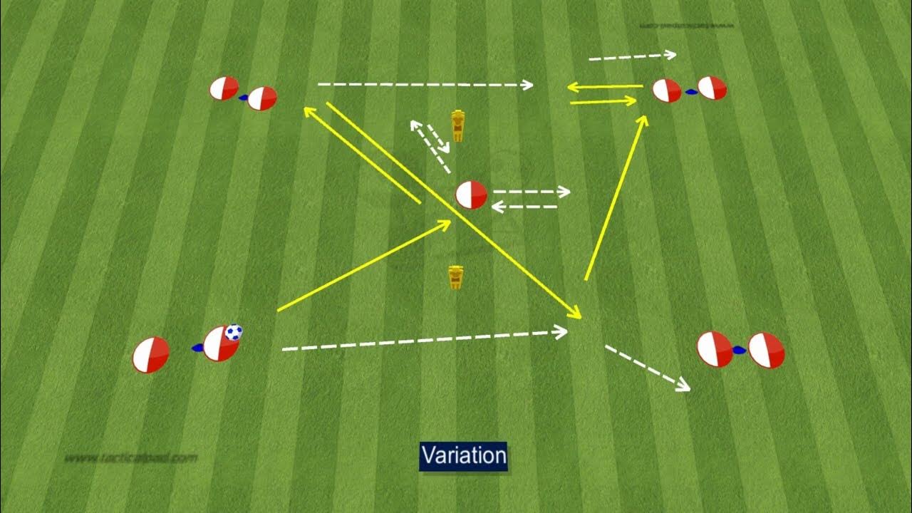 Simple Passing Drills Football / 2 Variation - YouTube
