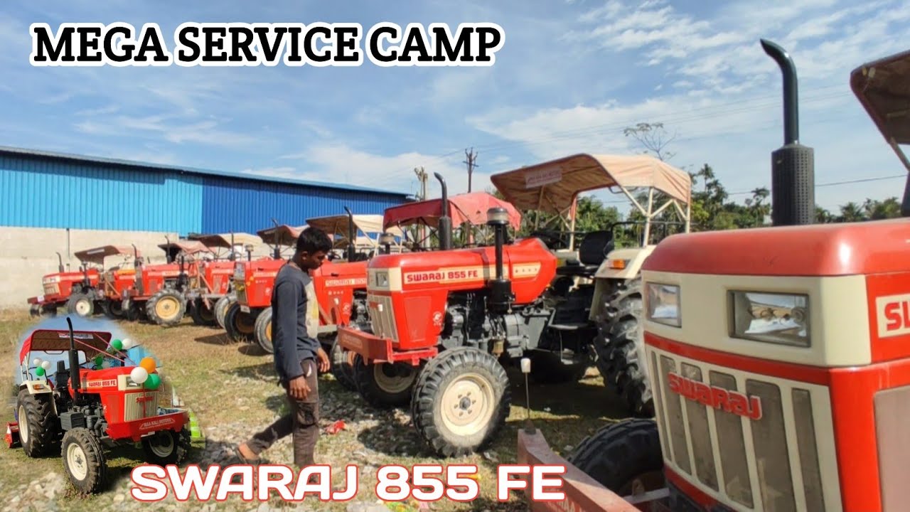 SWARAJ mega service camp | Swaraj 855 FE 4×4 | Swaraj 960 FE | Tractor ...