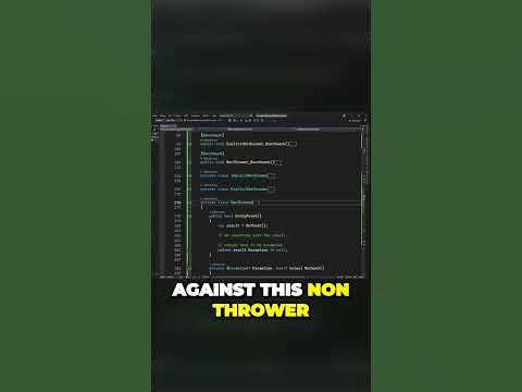 Ready to see the performance difference between throwing exceptions and not? - YouTube
