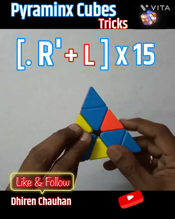 Pyraminx Cubes Tricks-2 [R'+L] x15 - YouTube