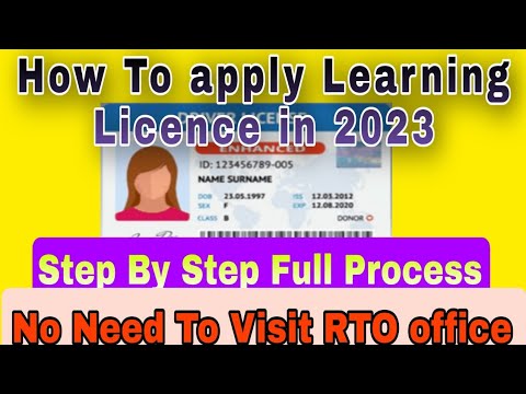 How To Apply Learning Licence in 2023 | Learning licence kaise banaye ...