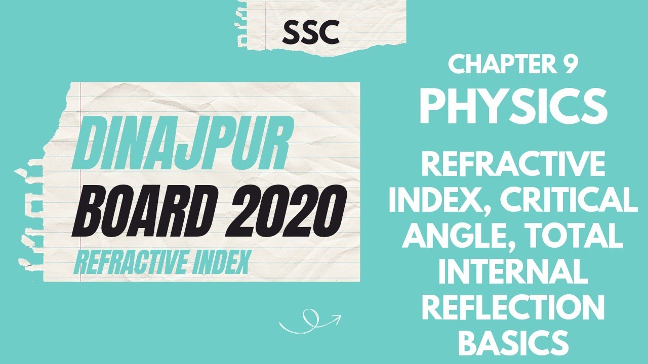 SSC Physics Chapter 9 | Dinajpur Board 2020 | Critical Angle,Total ...