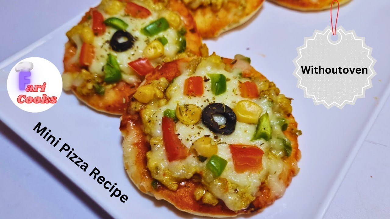 Mini Pizza Recipe Without Oven | Bakery style mini pizza with perfect ...
