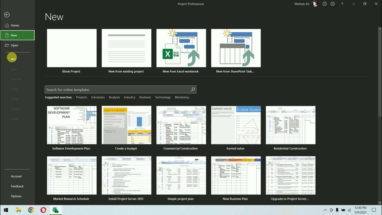 Introduction with User Interface MS Project 2019 | Session - 01 - YouTube