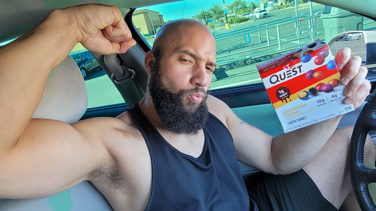 Trying Quest Coated Peanut Candy For The First Time ~M&Ms - YouTube