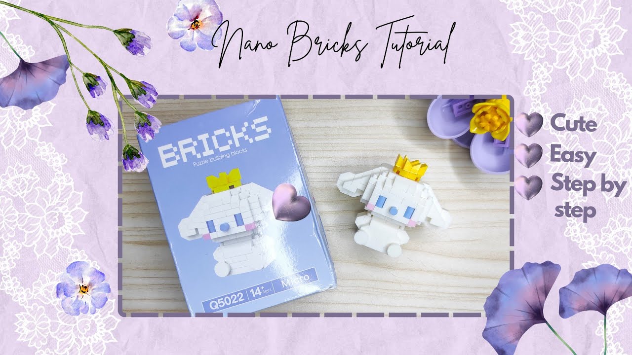 LET'S BUILD NANO BRICKS CHARACTER : CINNAMOROLL from SANRIO - YouTube