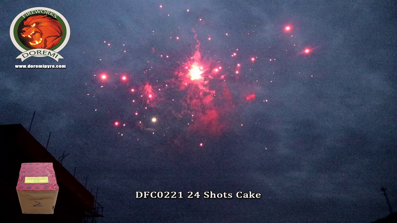 DFC0221 24 Shots Cake 200G Consumer Cake July 4th - YouTube